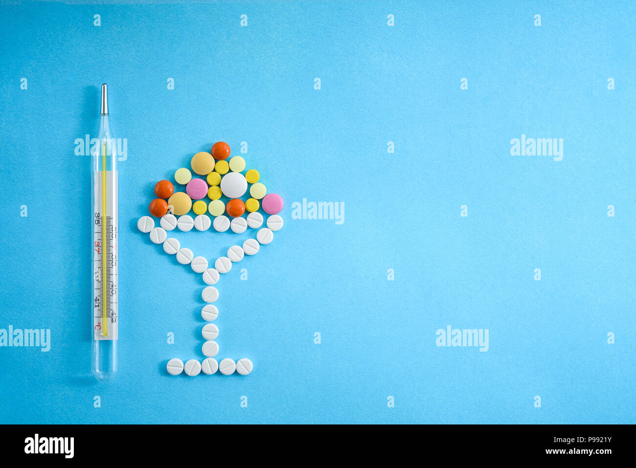 Pills and tablets, the concept of health disorders-a symbol of poor ...