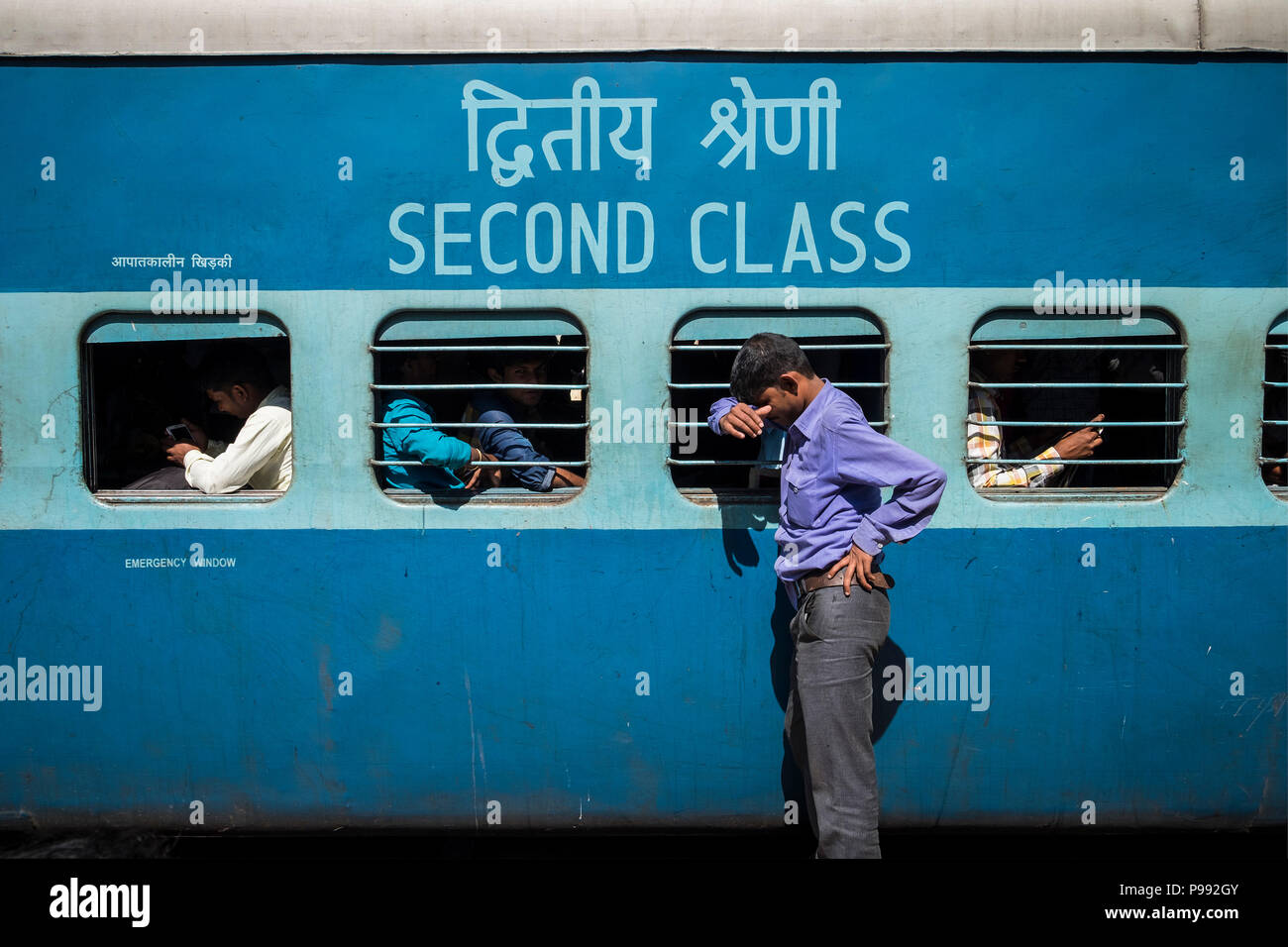 Varanasi railway station hi-res stock photography and images - Alamy