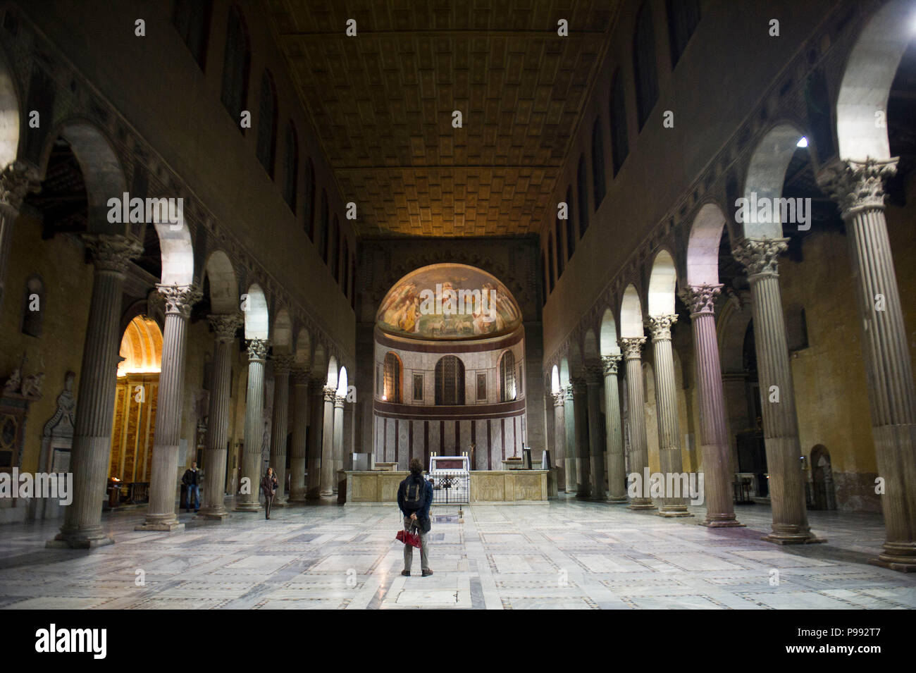 Santa sabina rome interior hi-res stock photography and images - Alamy