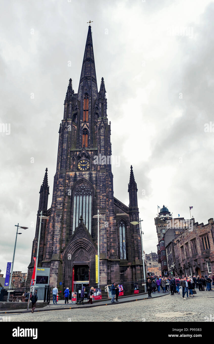 Tron Kirk, former gothic church, now functioned as The Hub, venue for ...