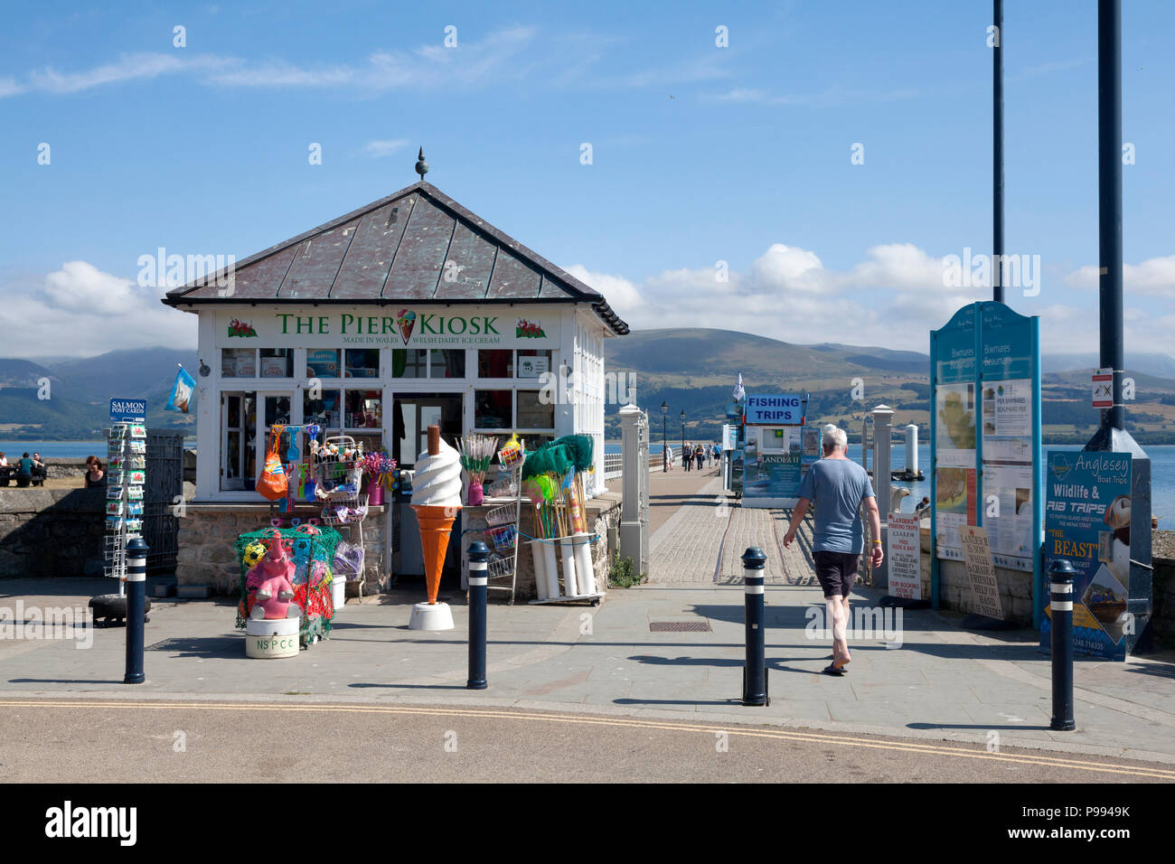 Entrance to the pier, Beaumaris, Anglesey, Wales Stock Photo - Alamy