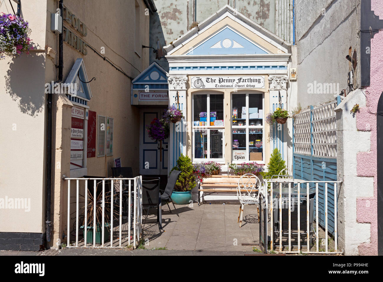 'The Penny Farthing' traditional sweet shop, Beaumaris, Anglesey, Wales ...