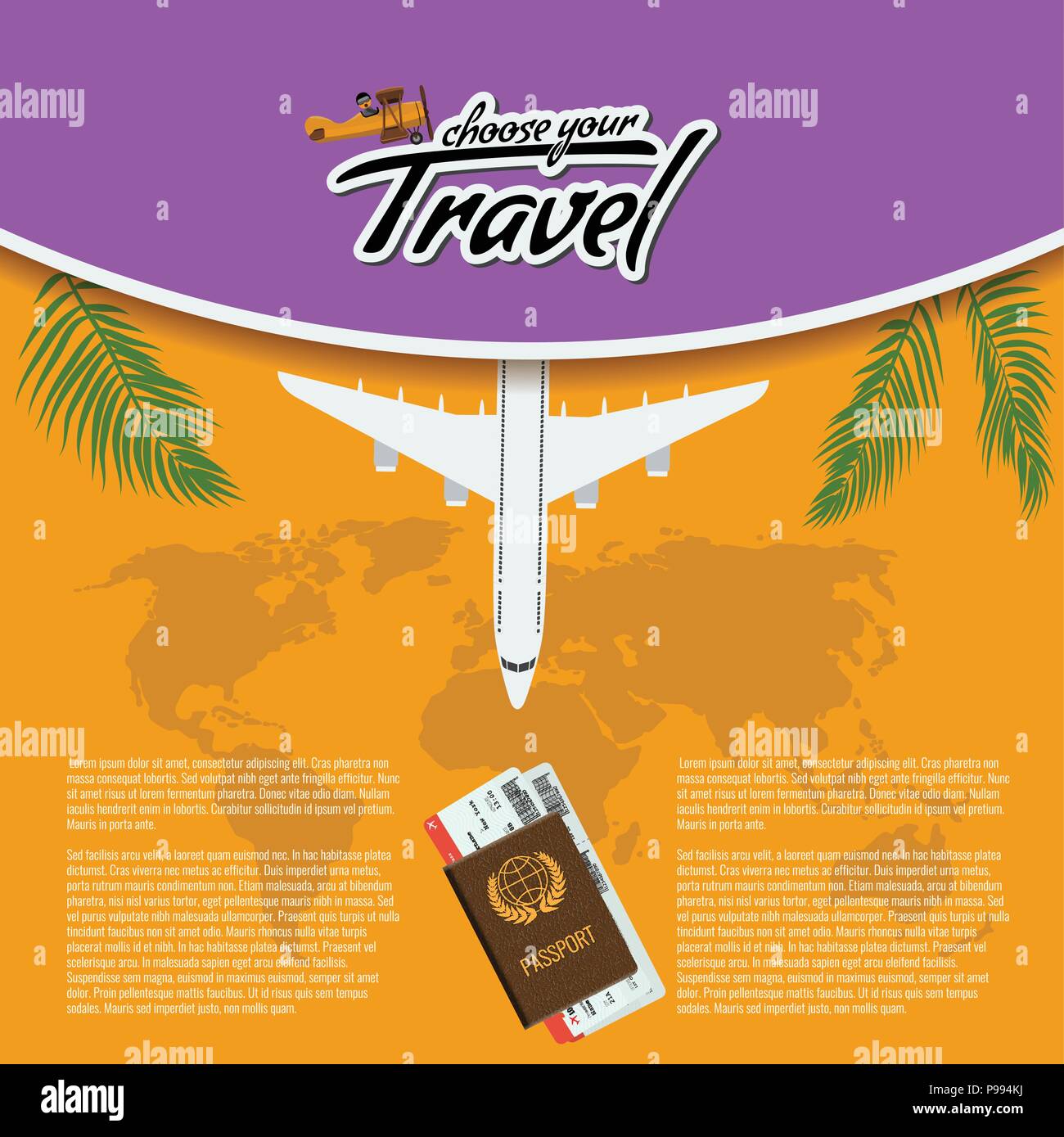 Vector 3D Realistic Travel and Tour creative Poster Design with ...