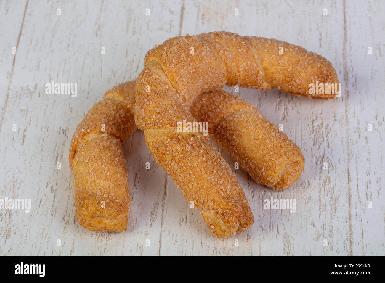 Tasty sugar coated pastry roll Stock Photo - Alamy