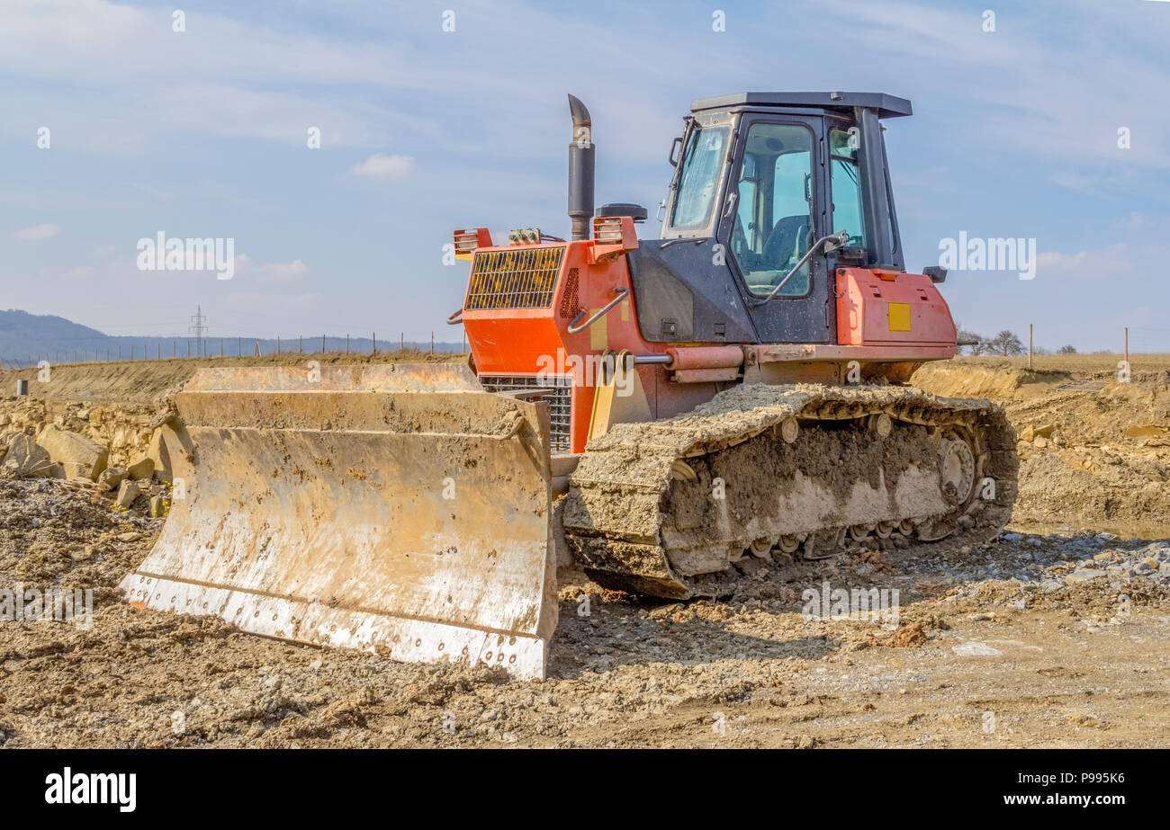 Red Bulldozer High Resolution Stock Photography and Images - Alamy
