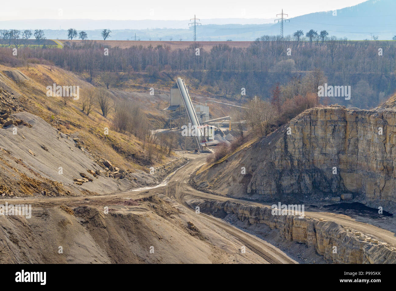 stone pit scenery in Southern Germany Stock Photo - Alamy