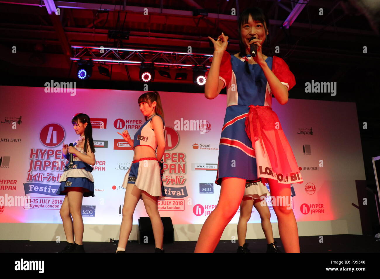 Blue London at Hyper Japan 15 July 2018 Stock Photo - Alamy