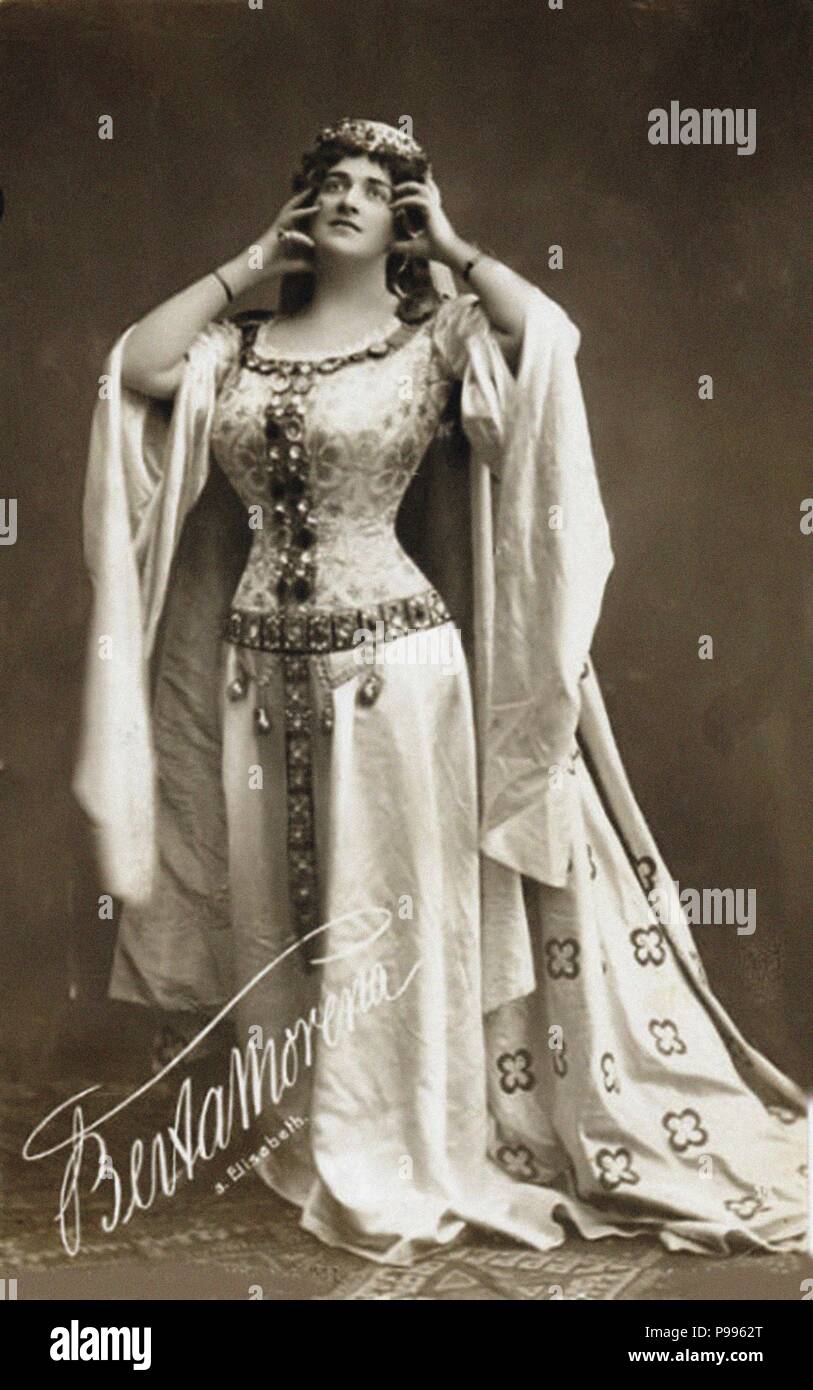 Berta Morena (1878-1952) as Elisabeth in opera Tannhäuser by Richard ...