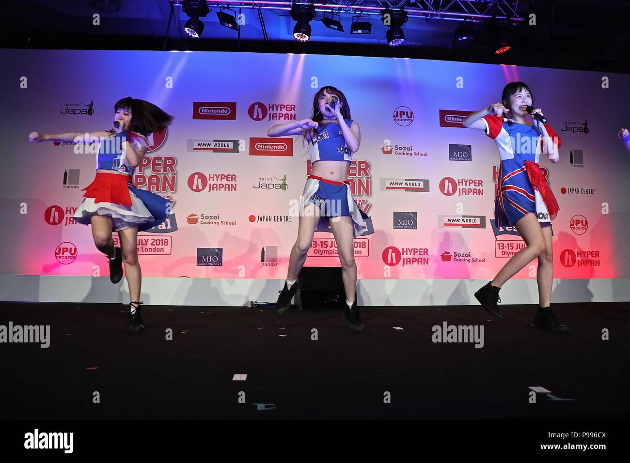 Blue London at Hyper Japan 15 July 2018 Stock Photo - Alamy