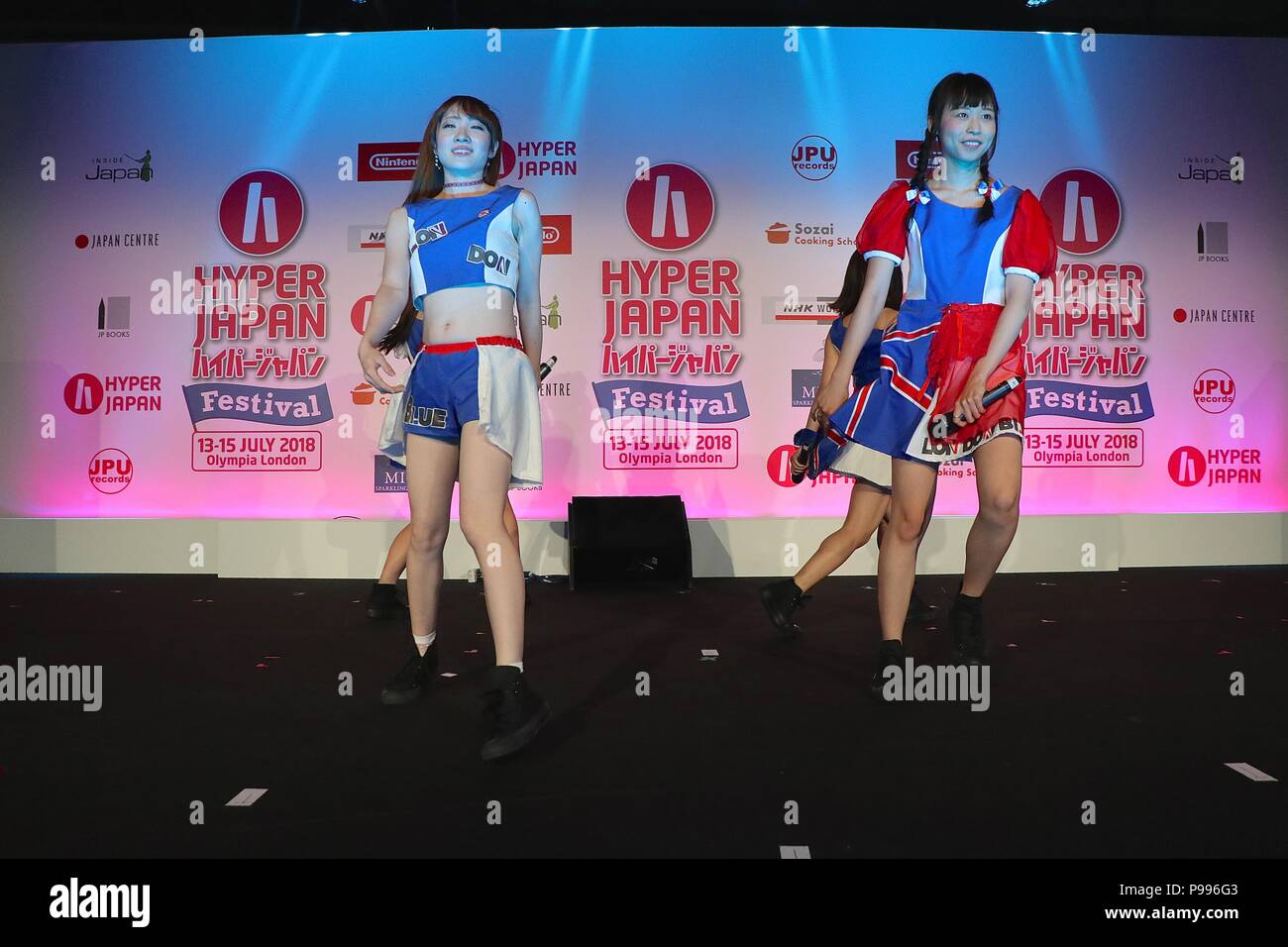Blue London at Hyper Japan 15 July 2018 Stock Photo - Alamy