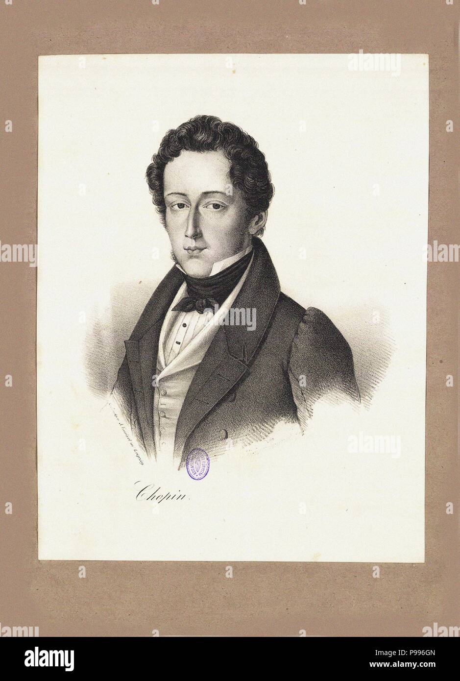 Portrait of Frédéric Chopin (1810-1849). Museum: Eötvös Loránd ...