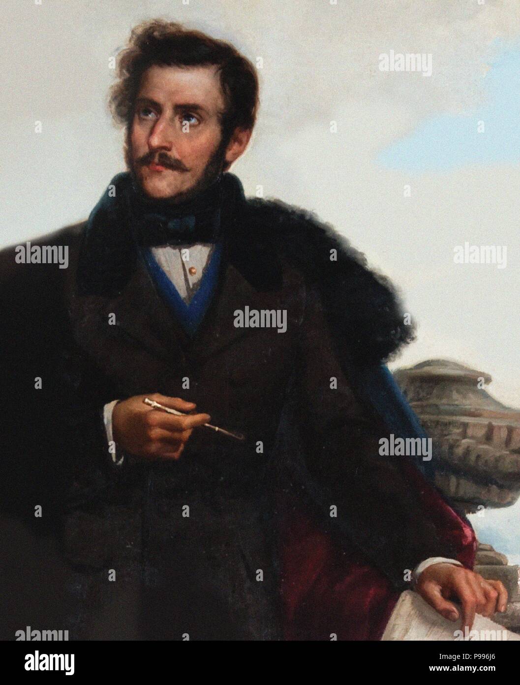 Portrait of Gaetano Donizetti (1797-1848). Museum: Eötvös Loránd ...