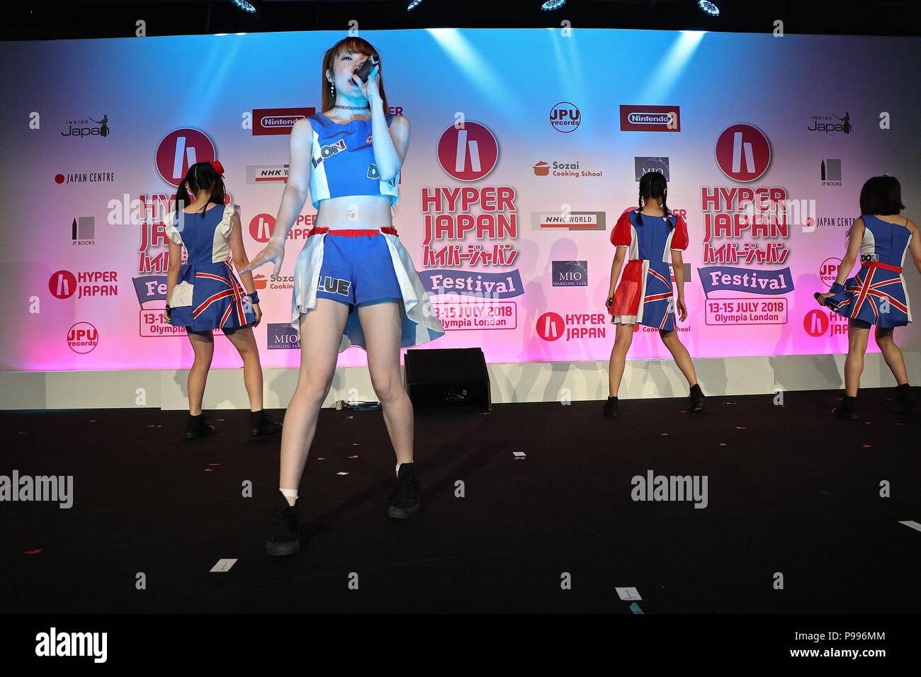 Blue London at Hyper Japan 15 July 2018 Stock Photo - Alamy