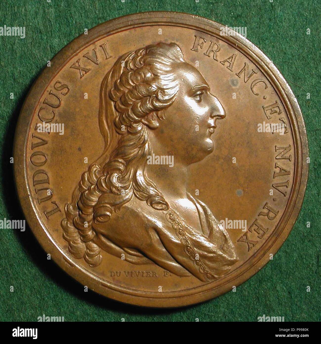 Medal Louis XVI. Museum: PRIVATE COLLECTION Stock Photo - Alamy