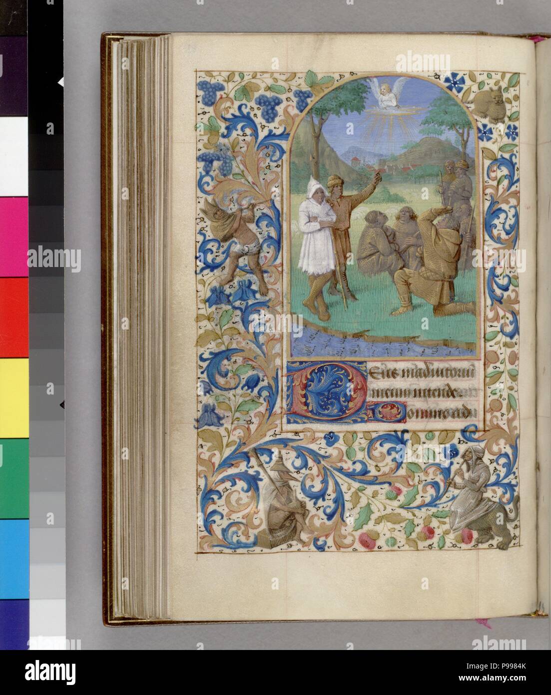 The Annunciation to the Shepherds (Book of Hours). Museum: The Morgan ...