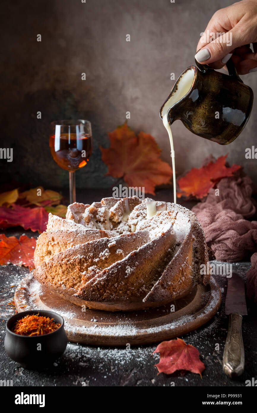 Homemade Bundt cake Stock Photo - Alamy