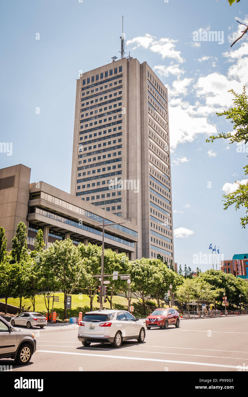 quebec city office building architecture exterior Stock Photo - Alamy