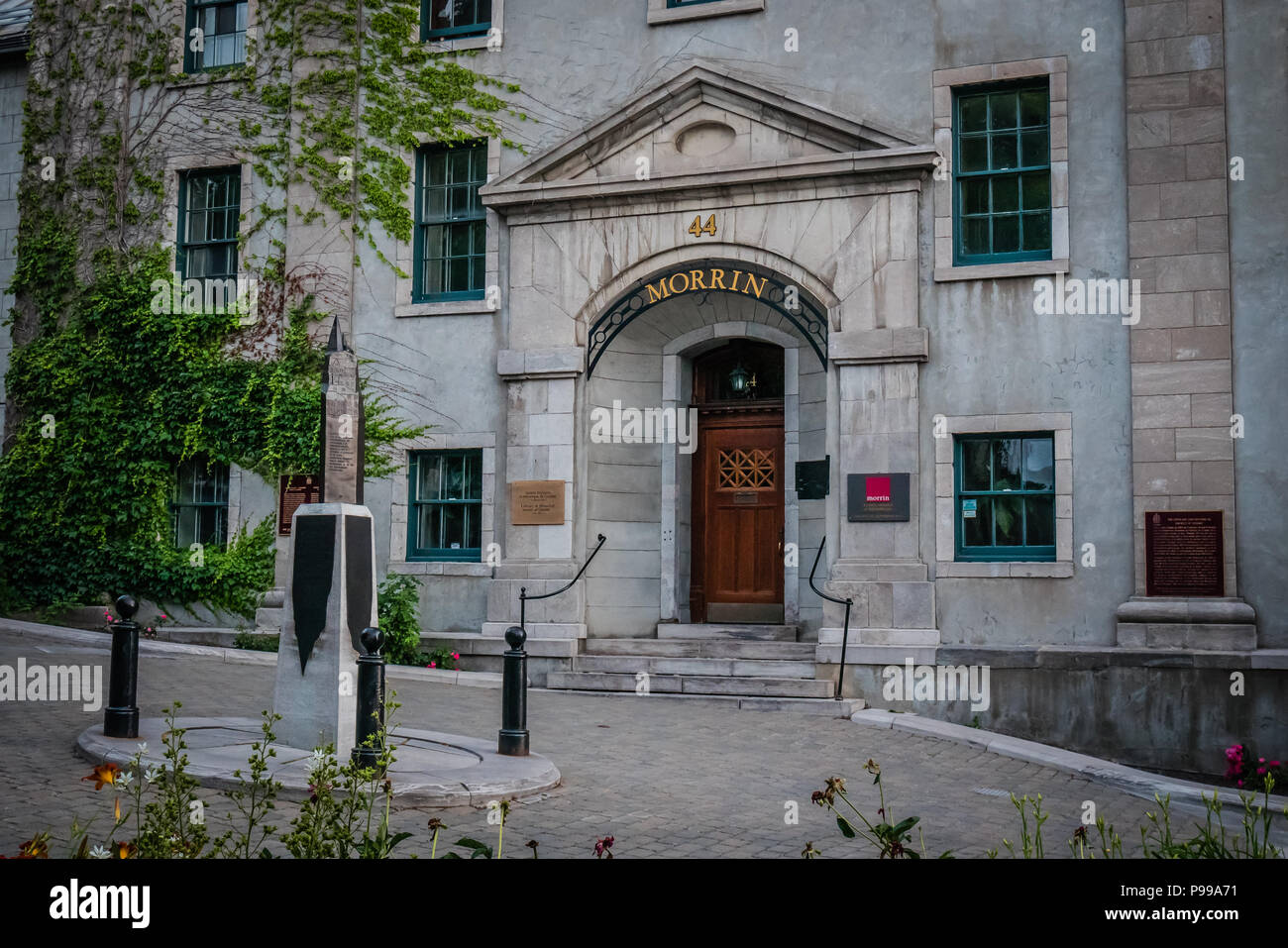 Morrin Centre is a cultural centre in Quebec City, Quebec, Canada Stock ...