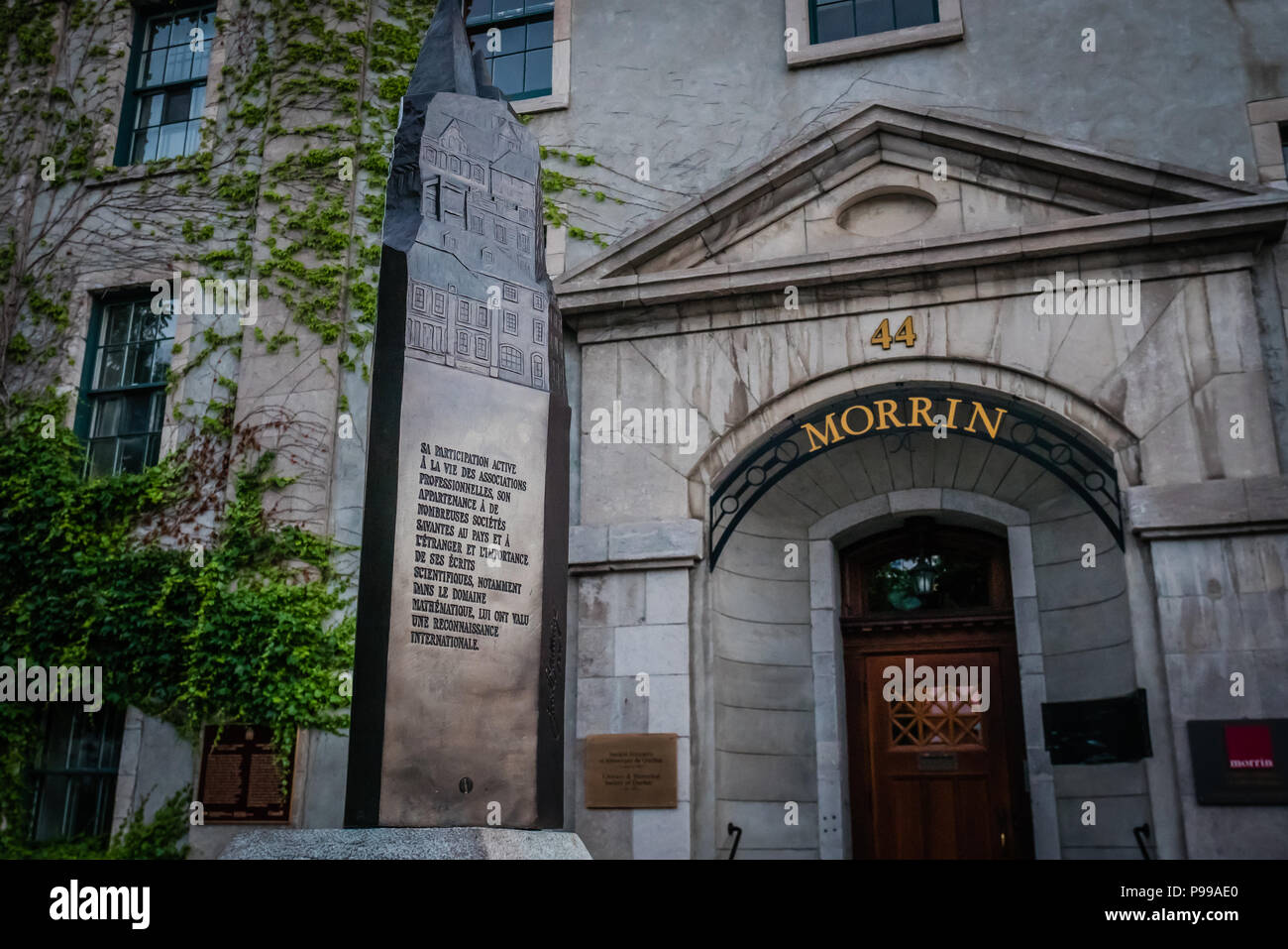 Morrin Centre is a cultural centre in Quebec City, Quebec, Canada Stock ...