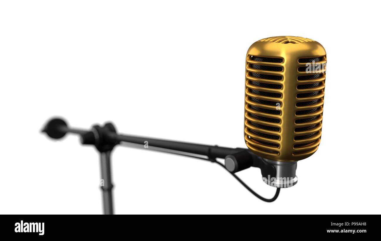 Microphone condenser Cut Out Stock Images & Pictures - Alamy