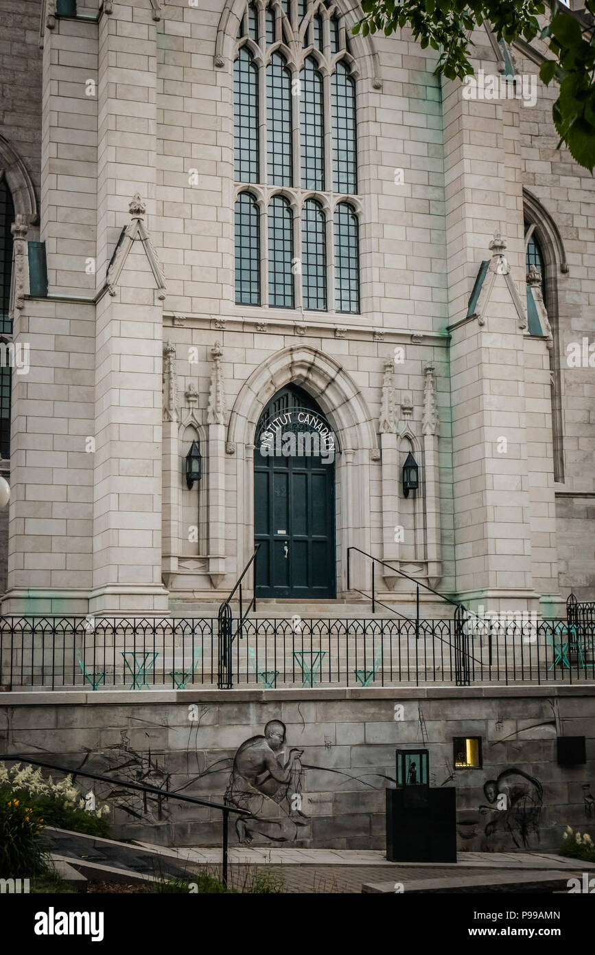 church converted into a library Maison de la Litterature in quebec city ...
