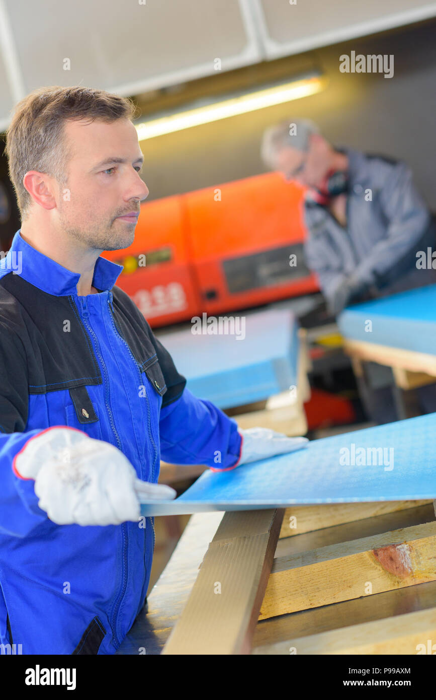 Aluminium factory employee hi-res stock photography and images - Alamy
