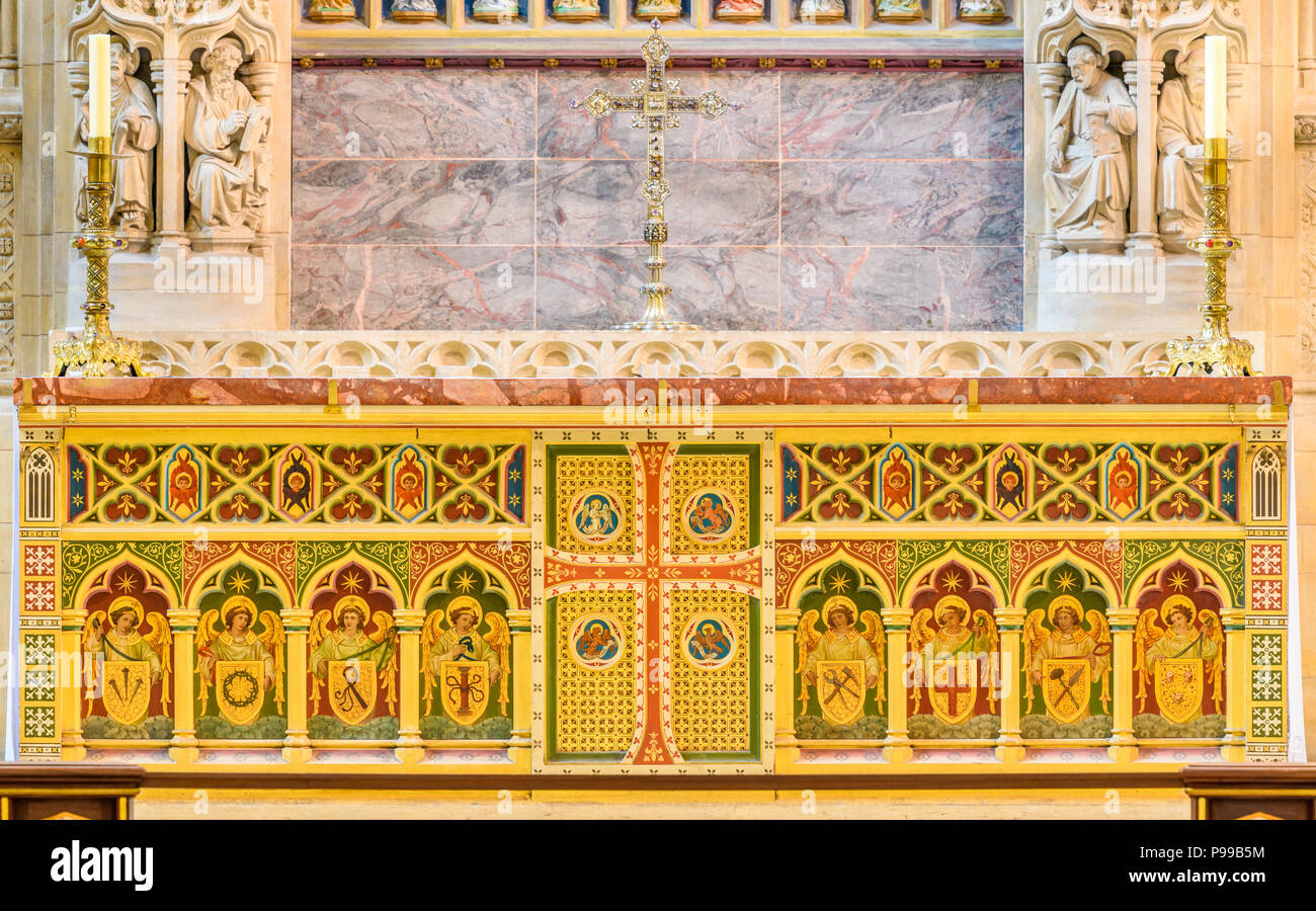 Altar at the most recently built of England's cathedrals, Truro ...