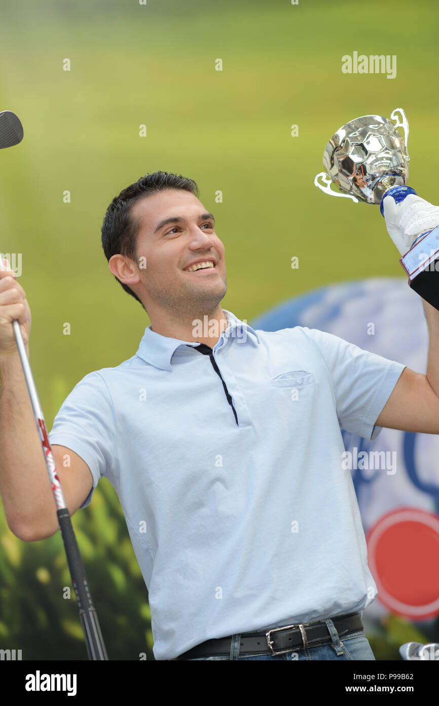 Golfing winner hi-res stock photography and images - Alamy