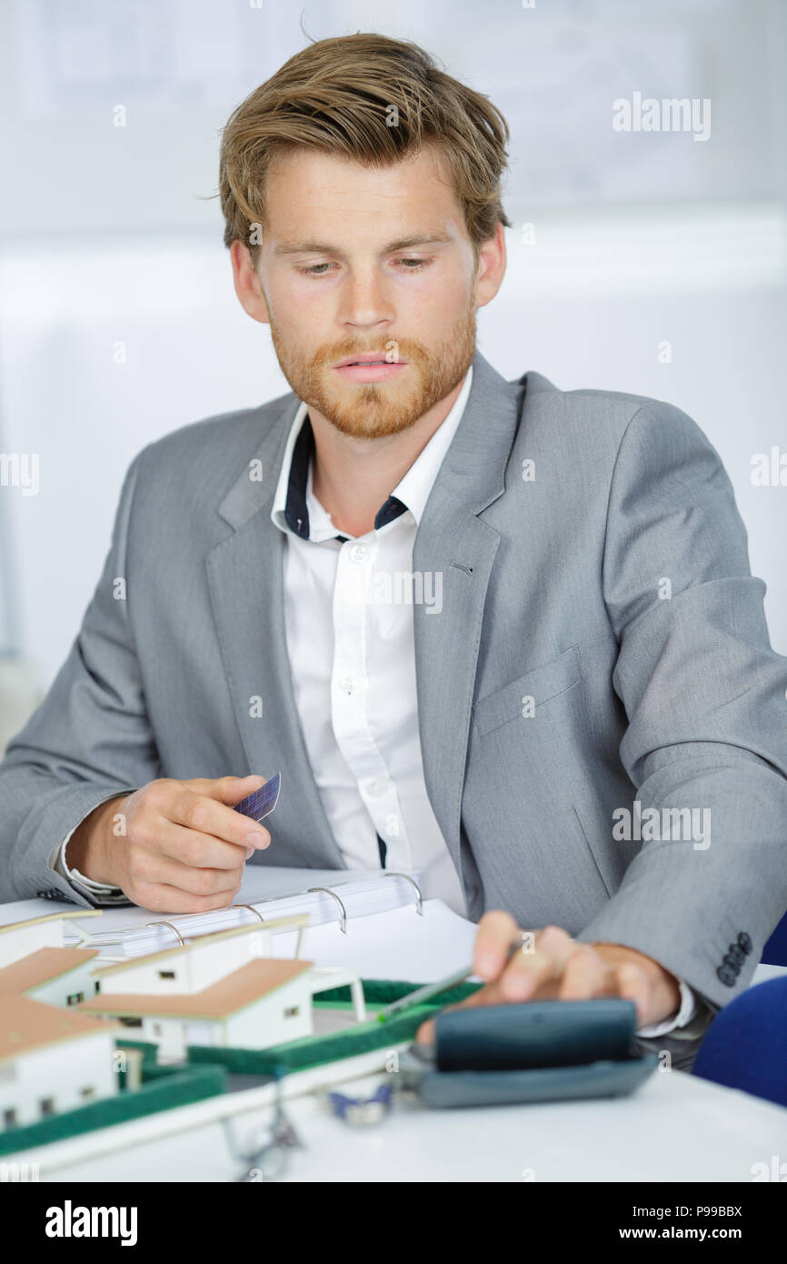 town planning and wood tower model for a architecture Stock Photo - Alamy