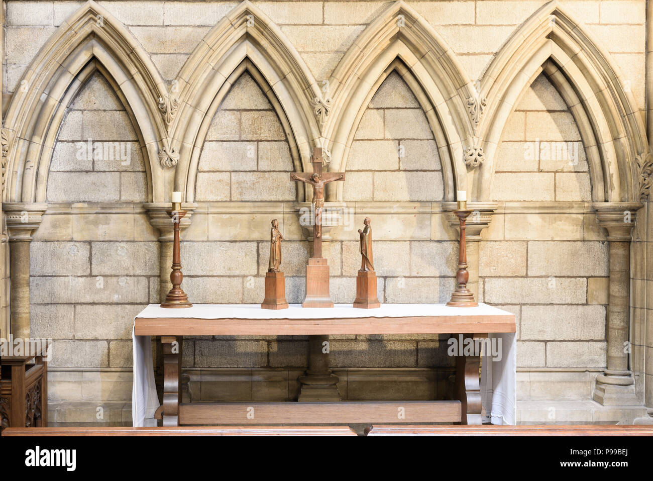 Altar in a side chapel at the most recently built of England's ...