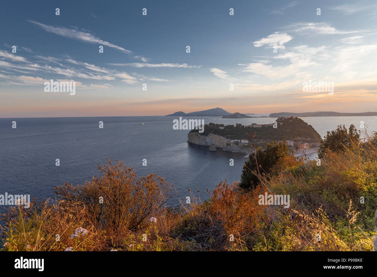 View of Nisida island from Virgiliano Park Stock Photo - Alamy