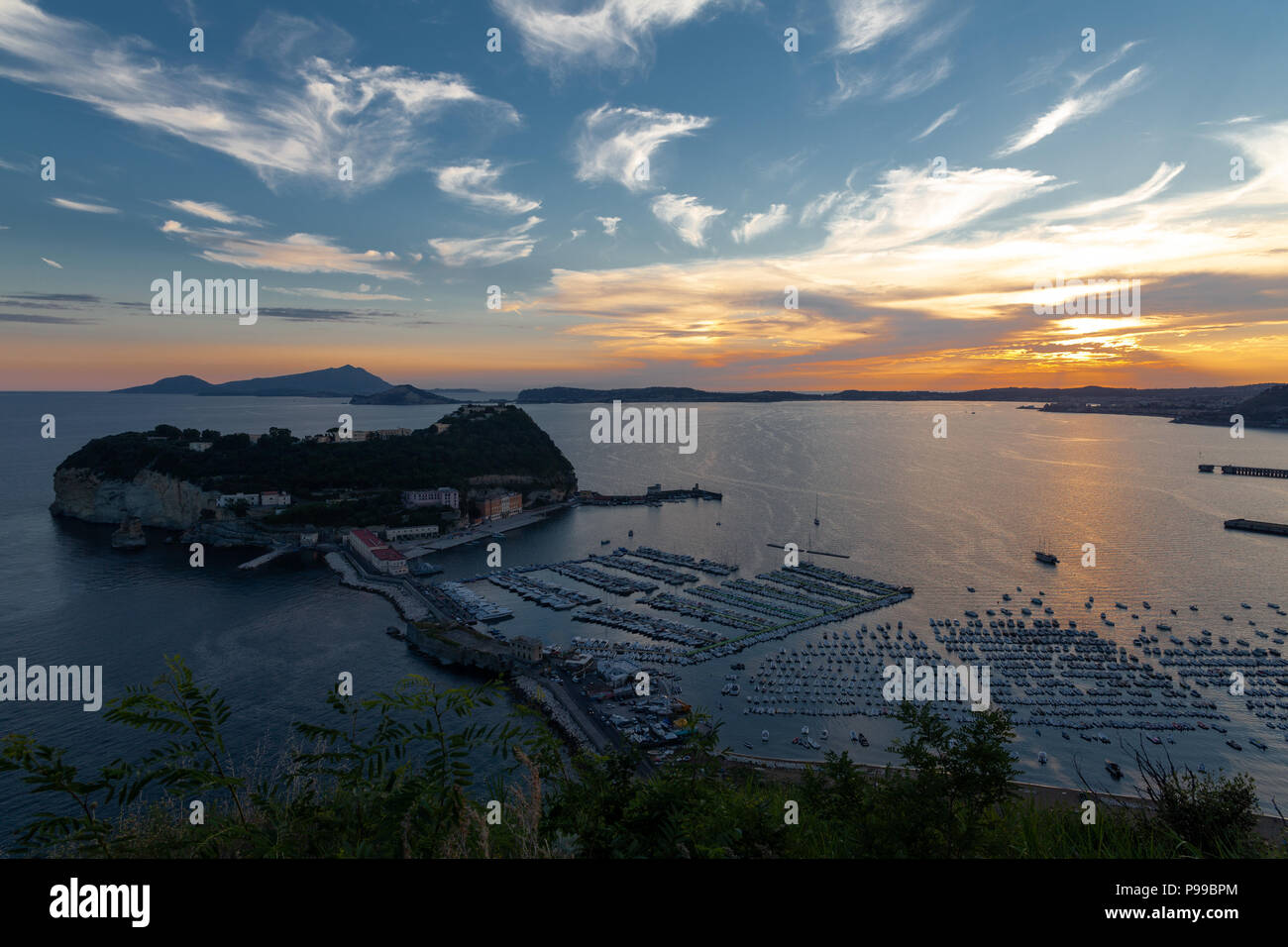 View of Nisida island from Virgiliano Park Stock Photo - Alamy