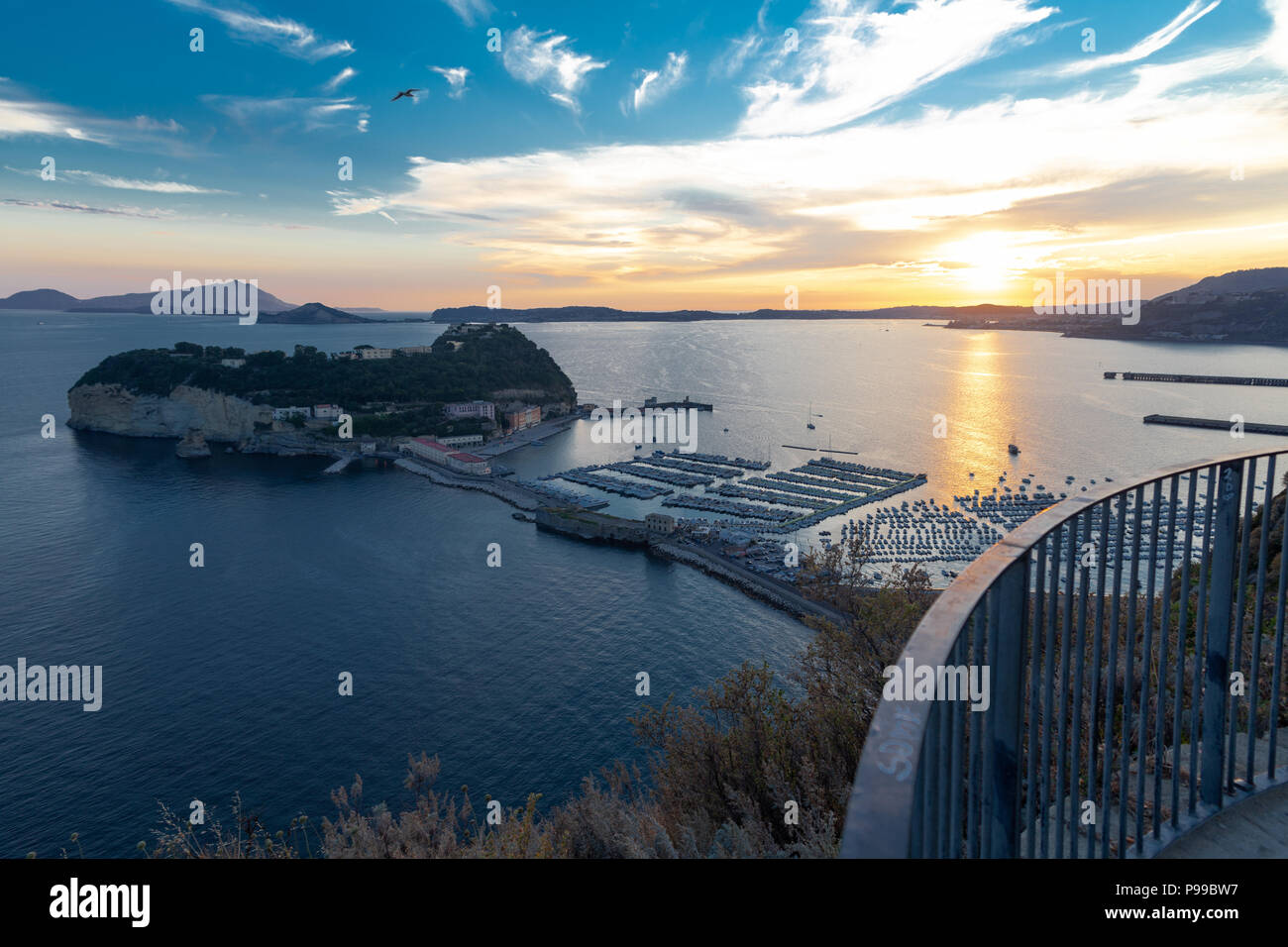View of Nisida island from Virgiliano Park Stock Photo - Alamy