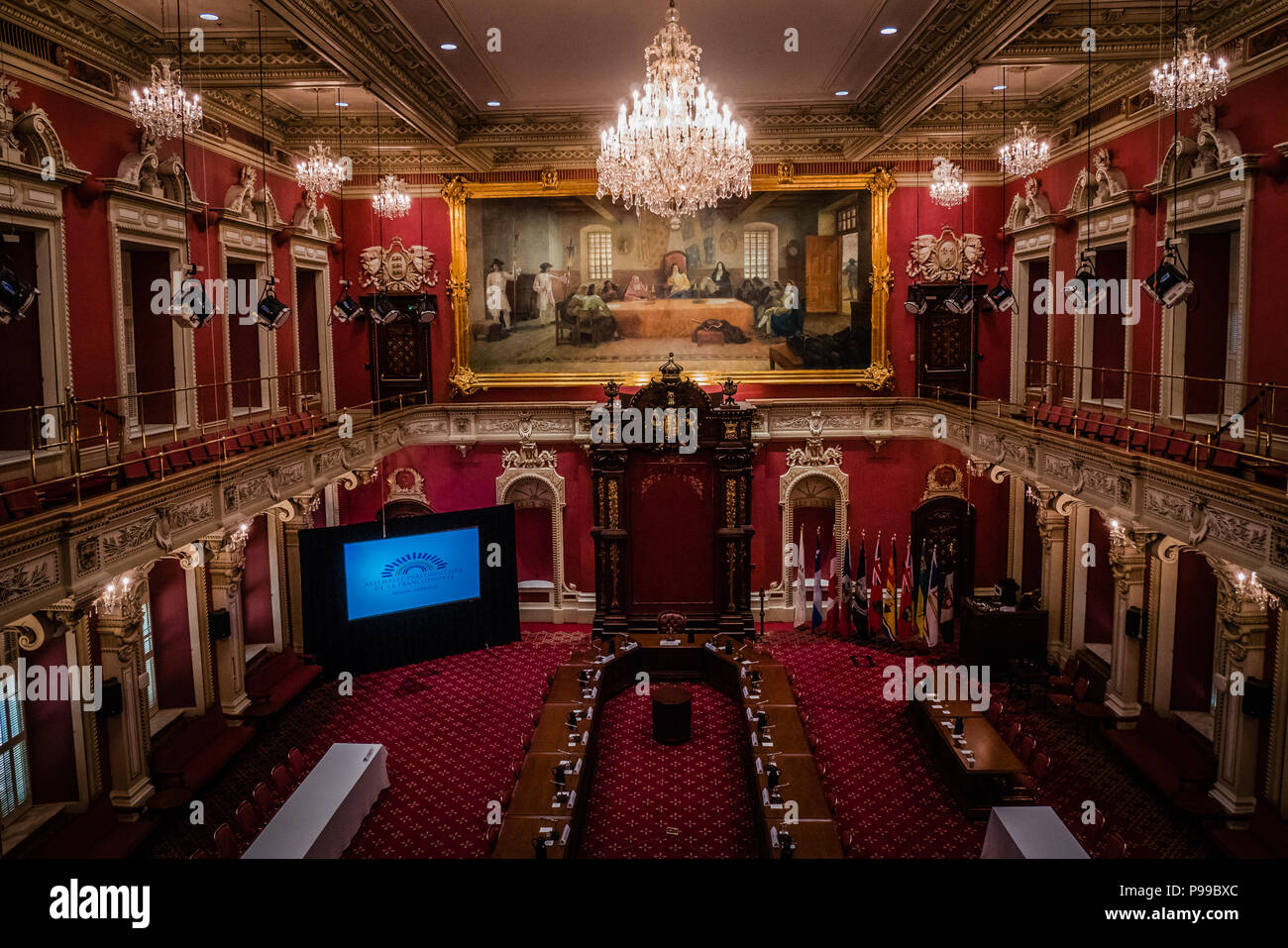 Parliament Building interior Quebec City Canada Stock Photo - Alamy