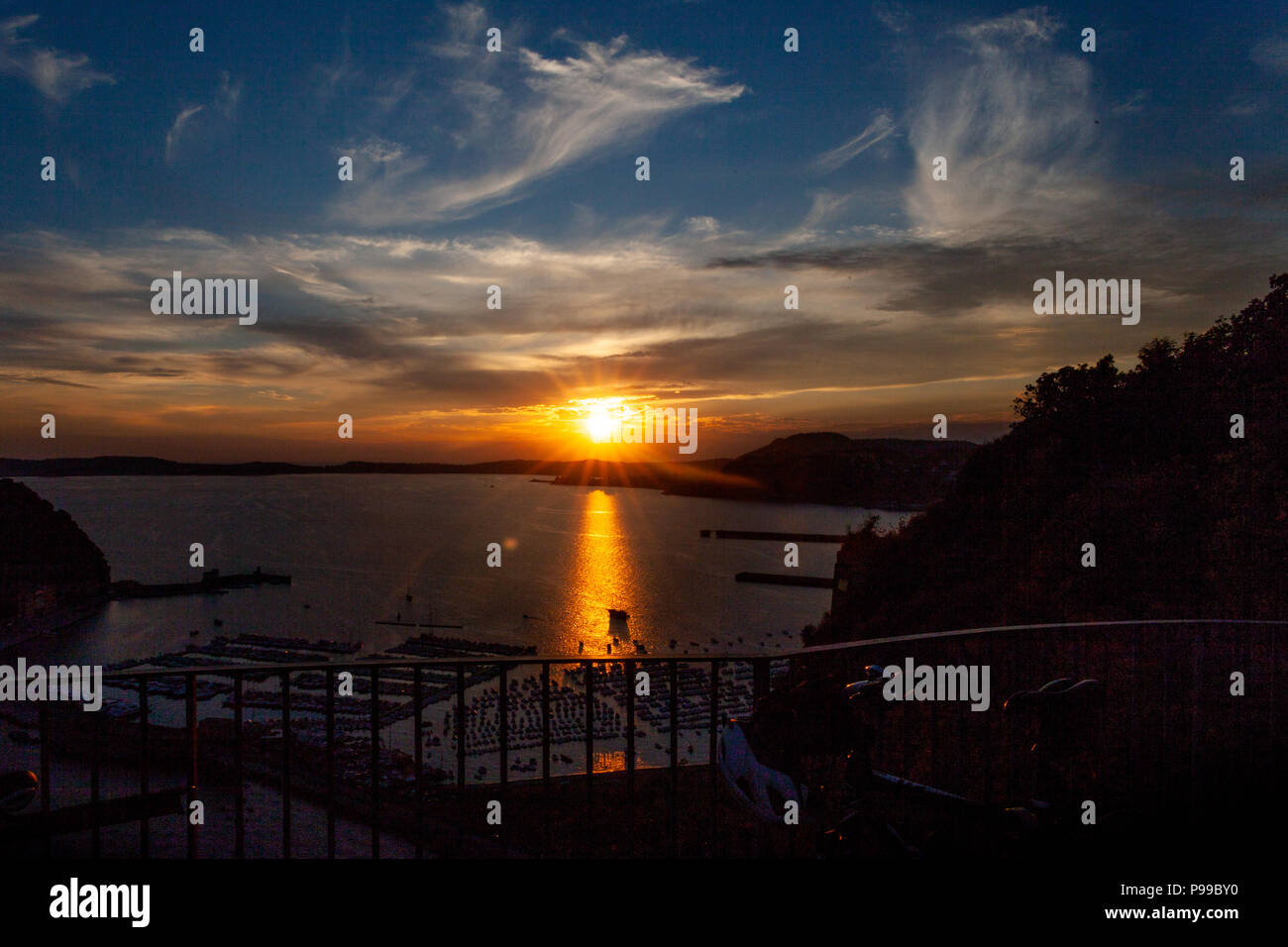 View of Nisida island from Virgiliano Park Stock Photo - Alamy