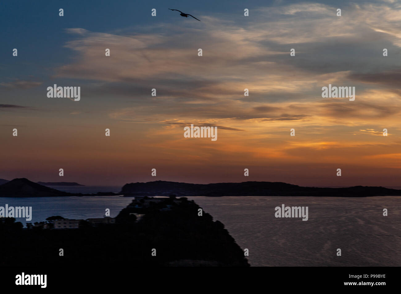 View of Nisida island from Virgiliano Park Stock Photo - Alamy