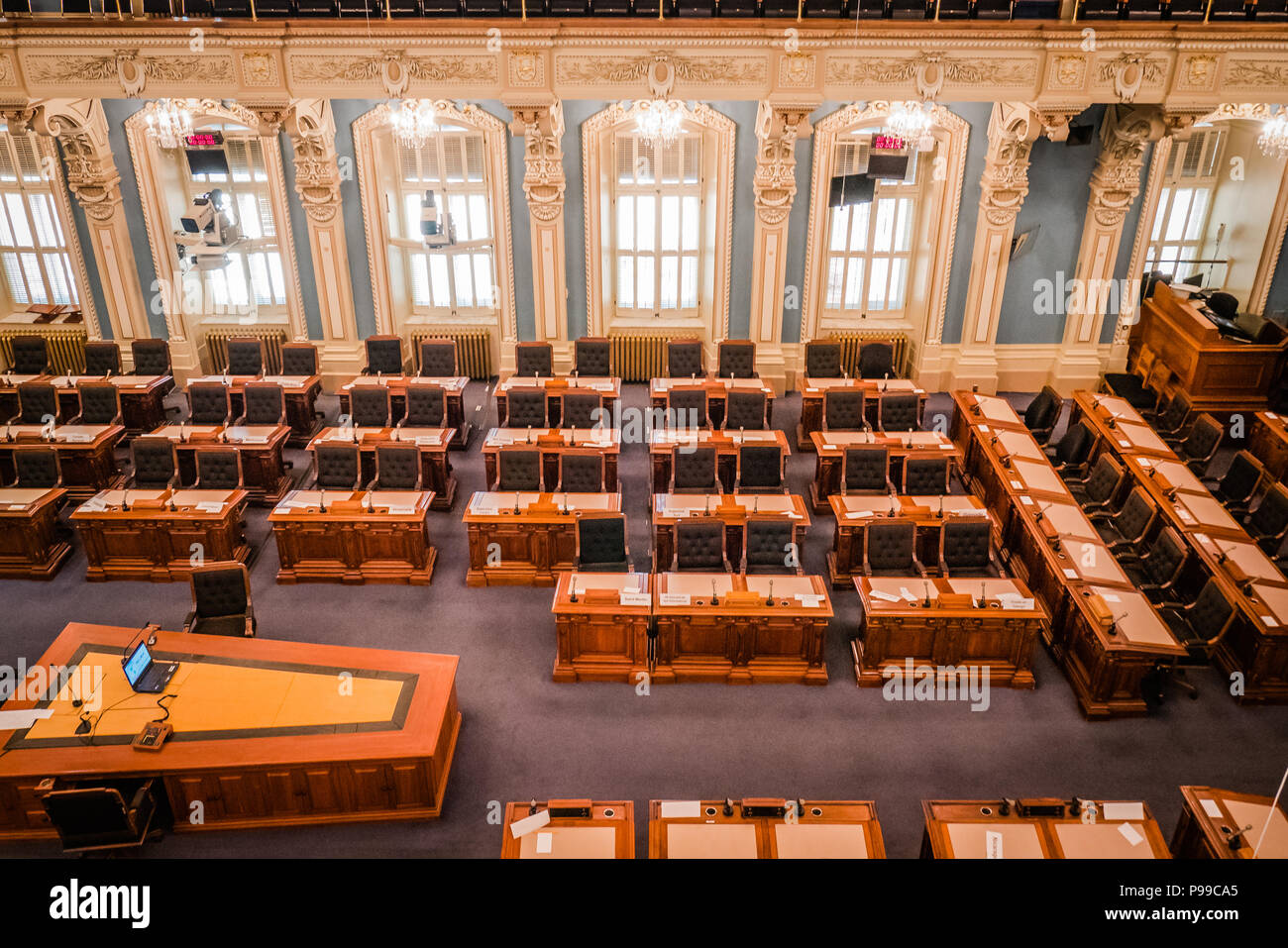 Parliament Building interior Quebec City Canada Stock Photo - Alamy
