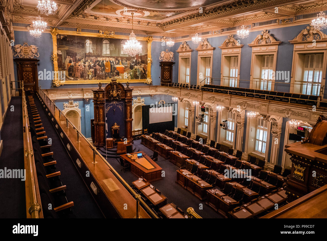 Parliament Building interior Quebec City Canada Stock Photo - Alamy