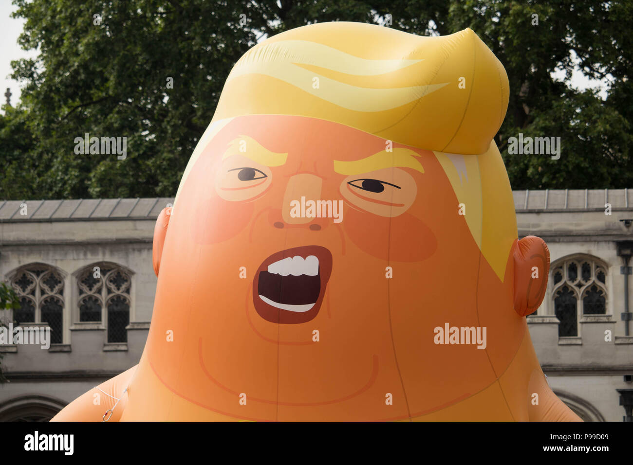 An iconic 'Trump Baby' giant inflatable balloon was flown over ...