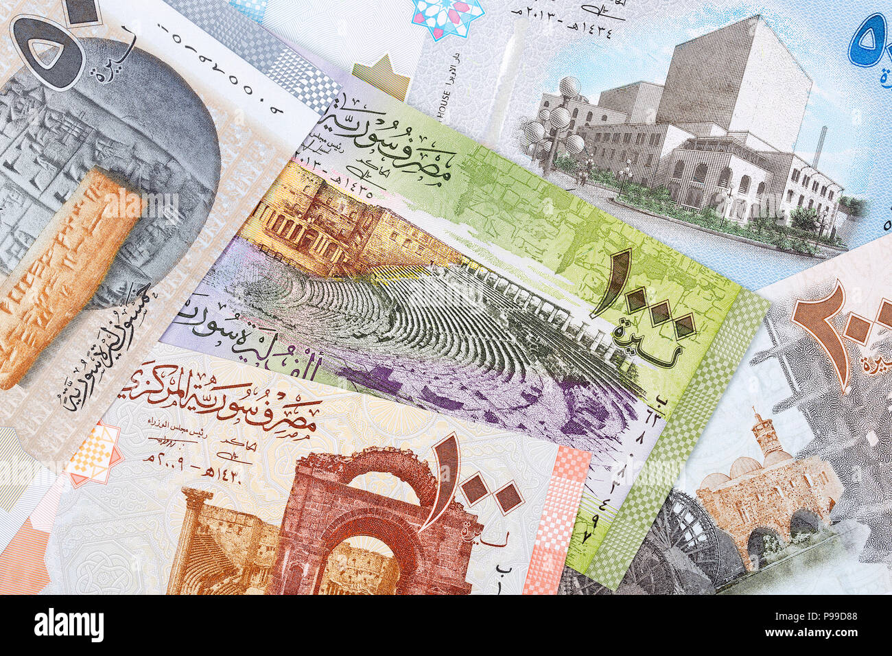 Syrian pound, a background Stock Photo - Alamy