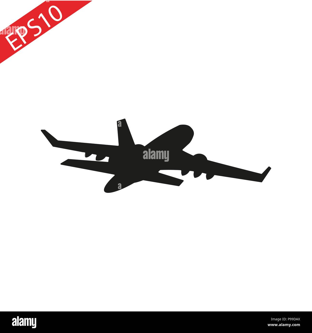 aircraft icon vector , stock vector illustration flat design style ...