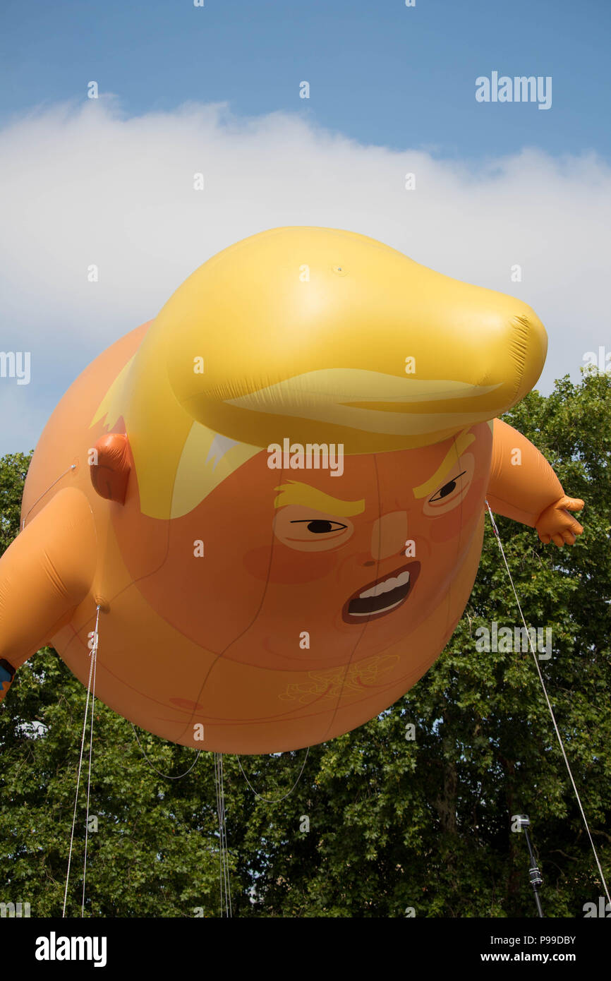 An iconic 'Trump Baby' giant inflatable balloon was flown over ...