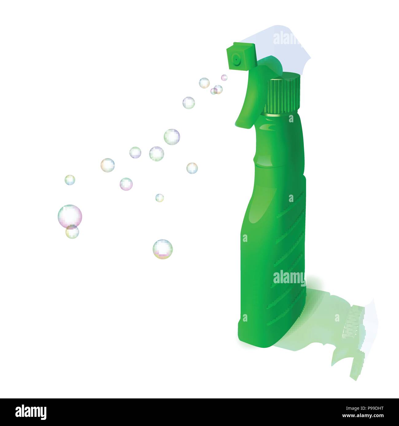 Plastic bottle household detergent Stock Vector Images - Alamy