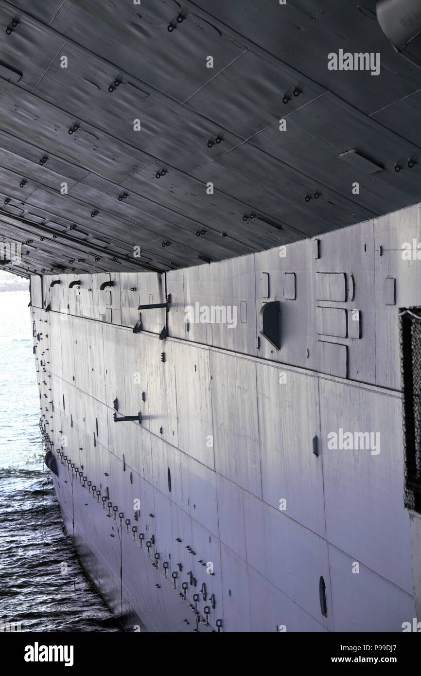 USS Midway Hull Stock Photo - Alamy