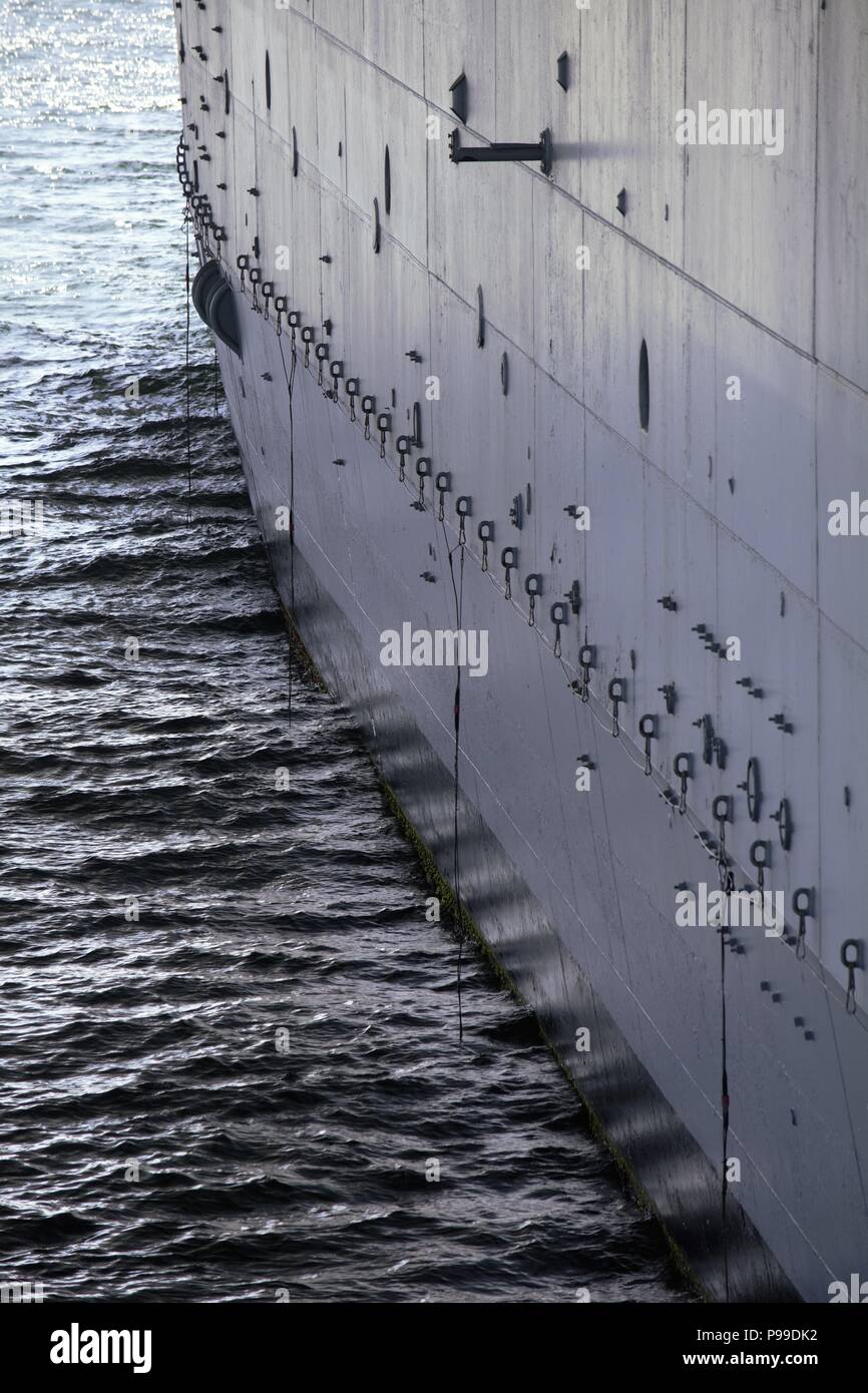 USS Midway Hull Stock Photo - Alamy
