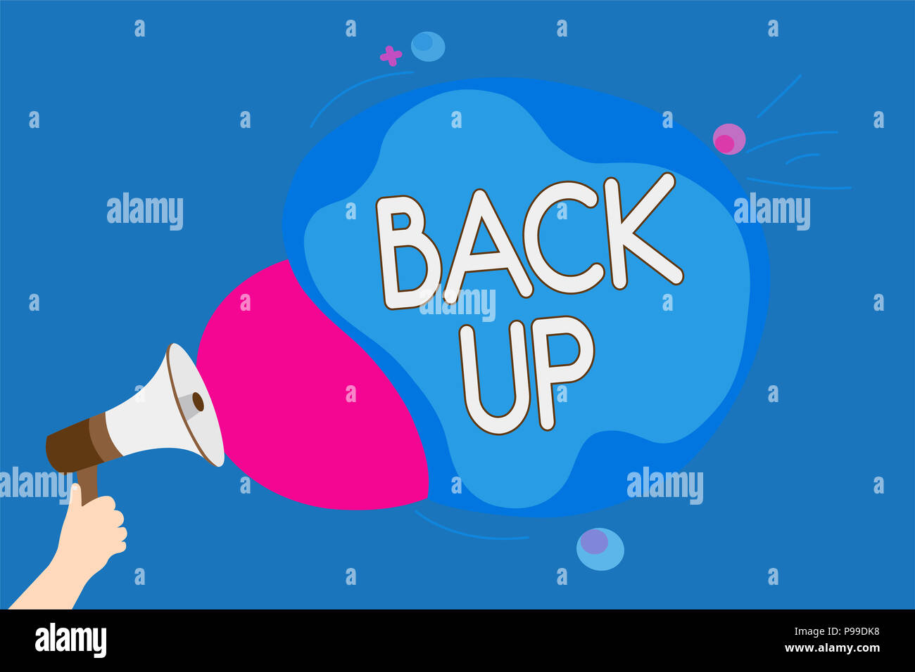 Text sign showing Back Up. Conceptual photo saving important data into ...