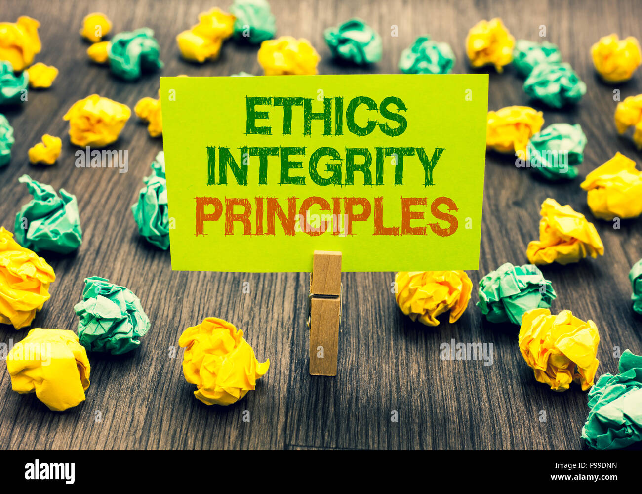 Word writing text Ethics Integrity Principles. Business concept for ...