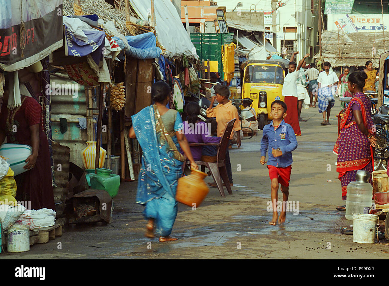 Local village people living home, Slum house Stock Photo - Alamy