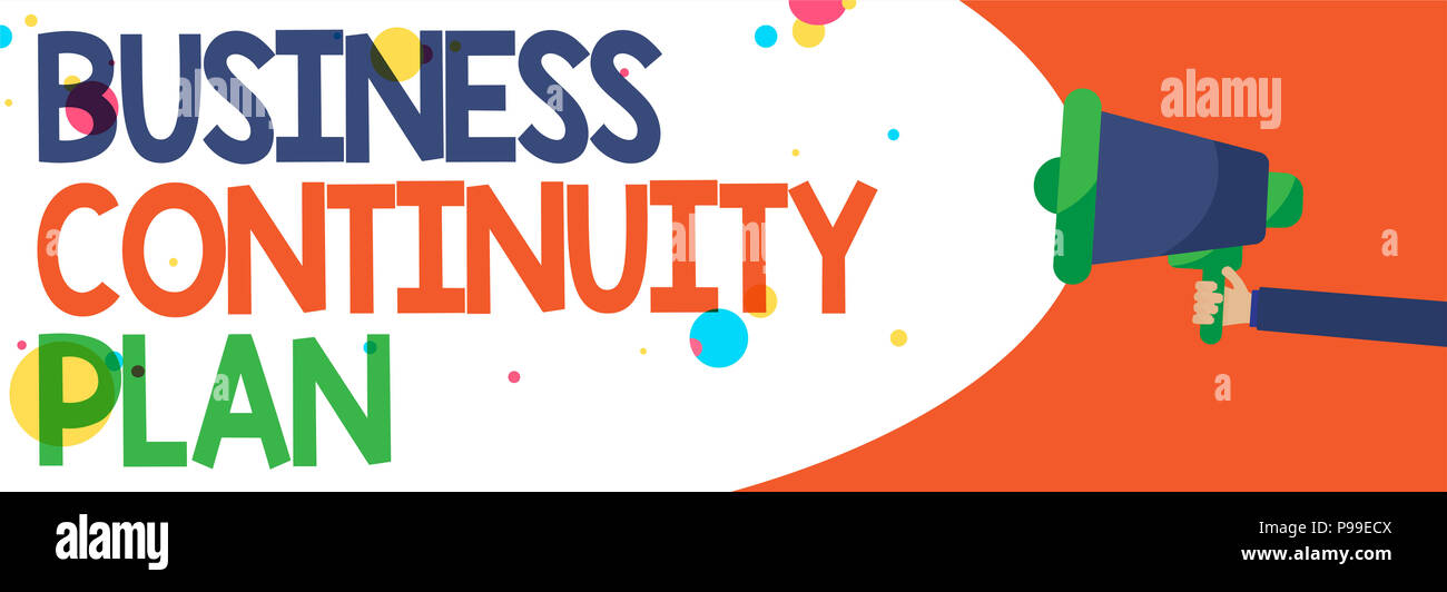 Word writing text Business Continuity Plan. Business concept for ...