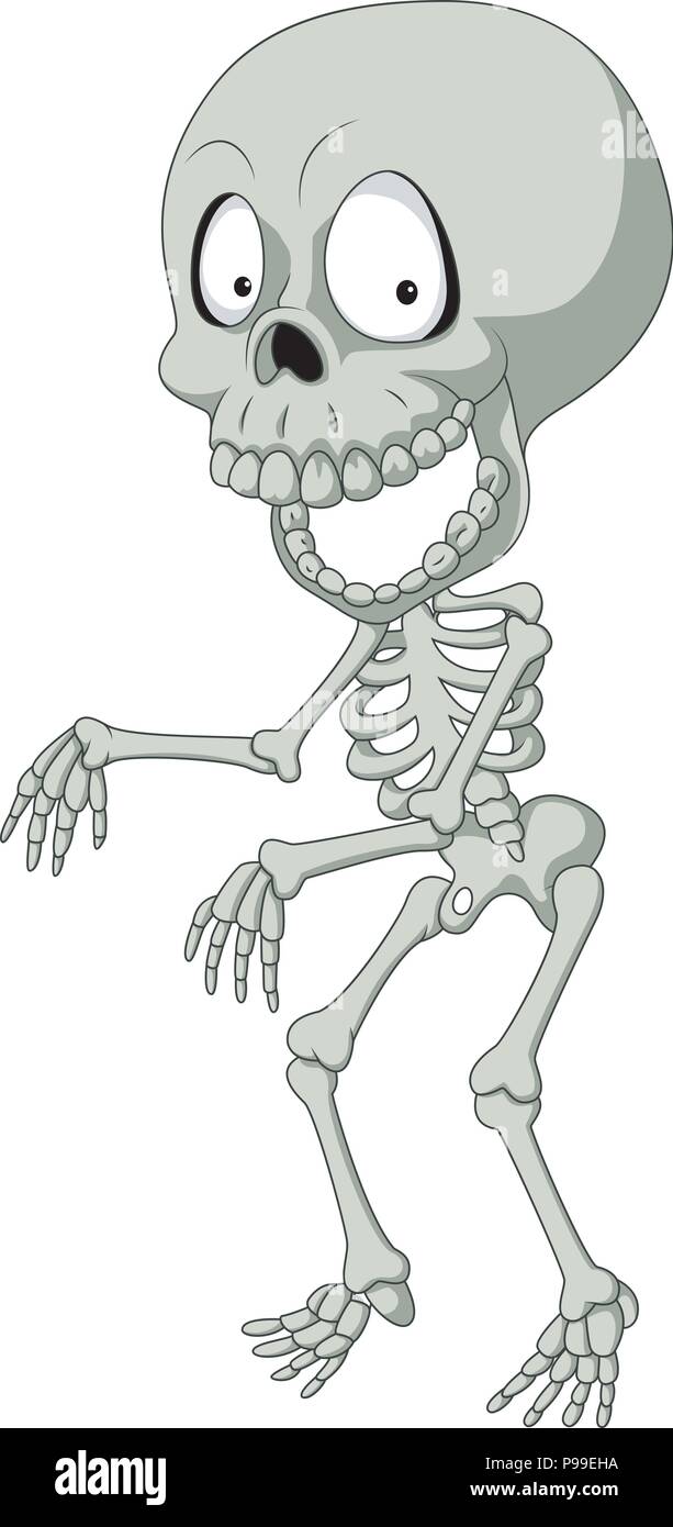 Cartoon funny human skeleton Stock Vector Image & Art - Alamy